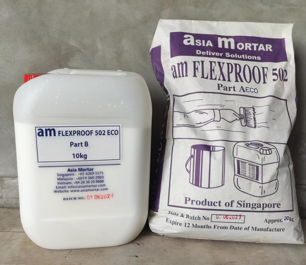 Chống thấm tinh thể gốc xi măng AM Flexseal - Asia Mortar | Giải Pháp ...